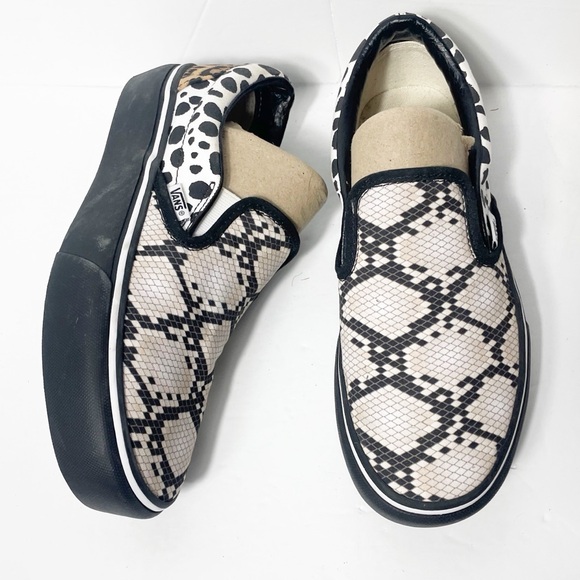 Vans | Shoes | Vans Snake Print Slipon Sneakers | Poshmark